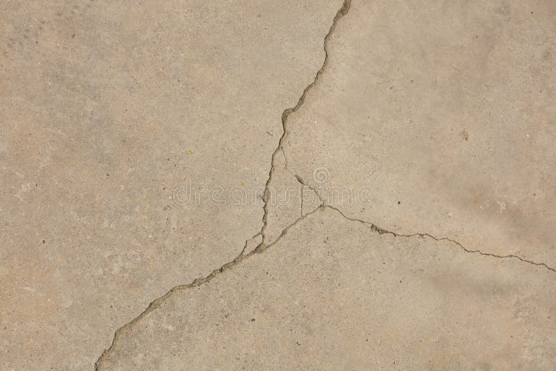 Grey Concrete Material with a Crack Stock Image - Image of trace, plain ...
