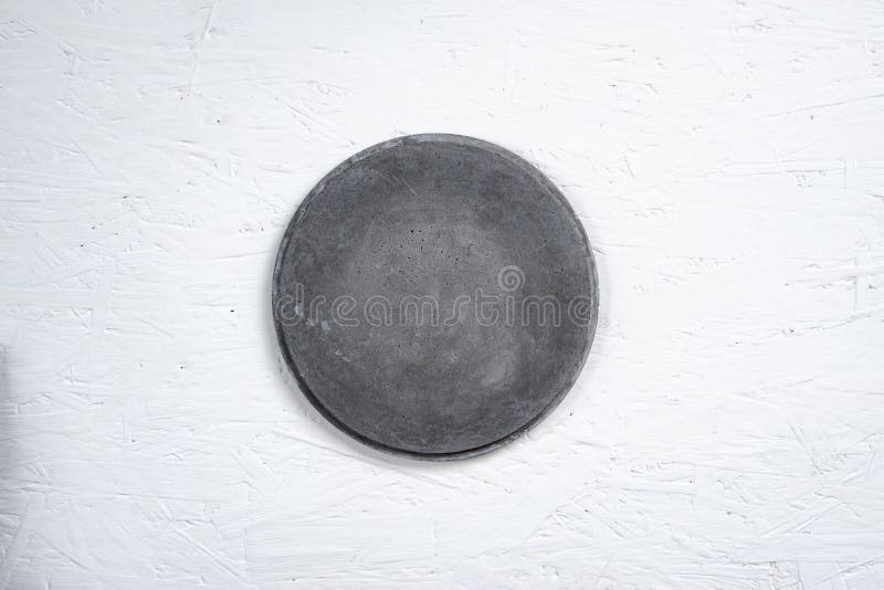 Grey Concrete Signboard on Light White Background Stock Photo - Image ...