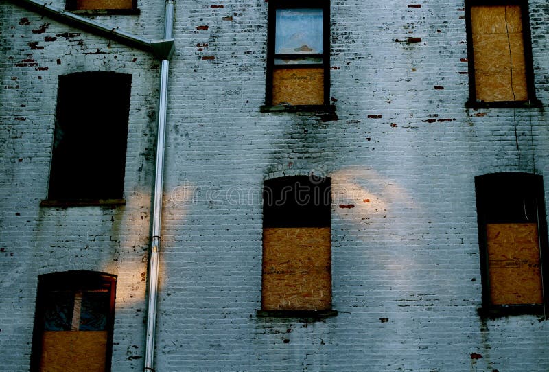 Grey Concrete Tenement stock photo. Image of outdoors - 115483686