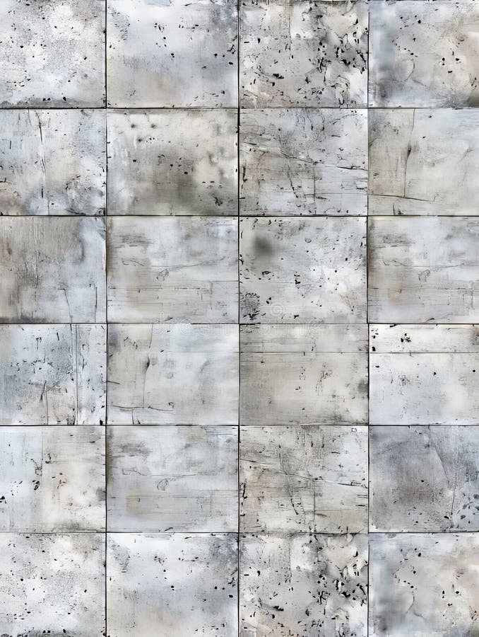 A Grey Concrete Tile Background with White Grout Stock Image - Image of ...