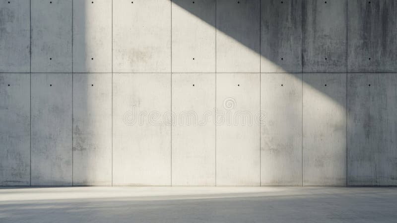 Grey Concrete Wall with Light and Shadow Stock Illustration ...