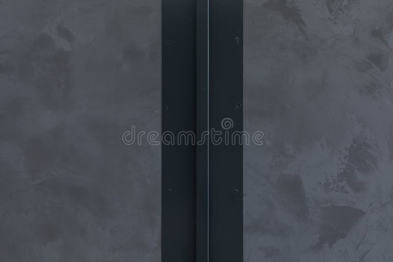 Grey Concrete Wall with Metal Beam in the Middle of it Stock Image ...