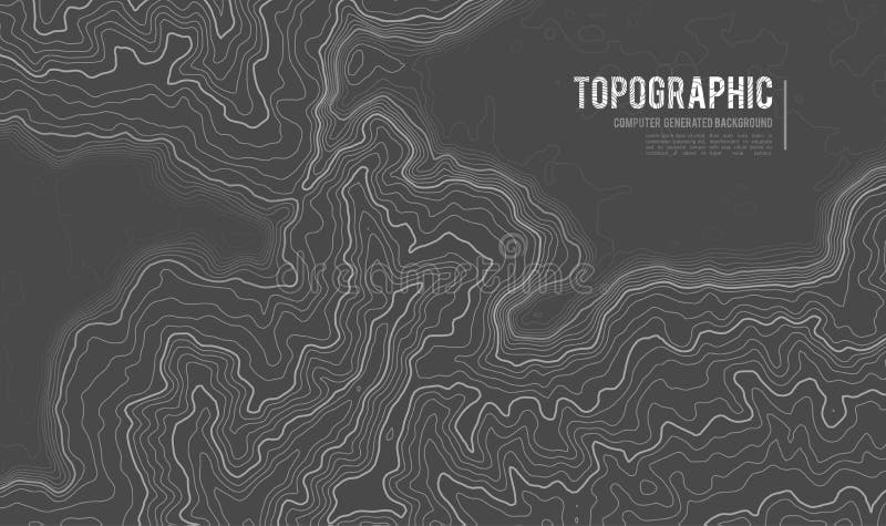 Grey Contours Vector Topography. Geographic Mountain Topography Vector ...