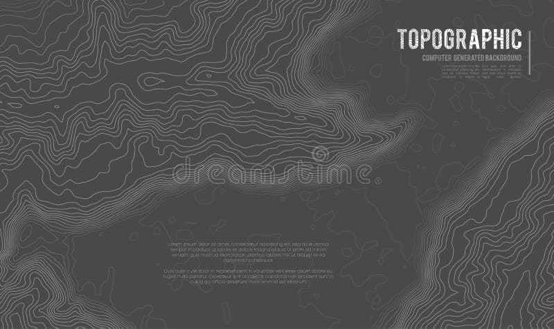 Grey Contours Vector Topography. Geographic Mountain Topography Vector ...
