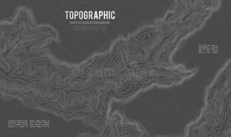 Grey Contours Vector Topography. Geographic Mountain Topography Vector ...