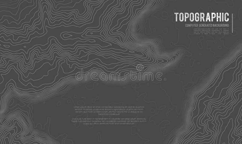 Grey Contours Vector Topography. Geographic Mountain Topography Vector ...