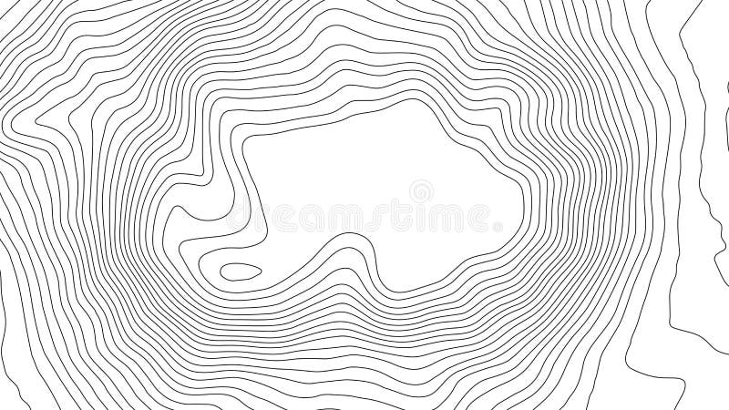 Grey Contours Vector Topography. Geographic Mountain Topography Vector ...