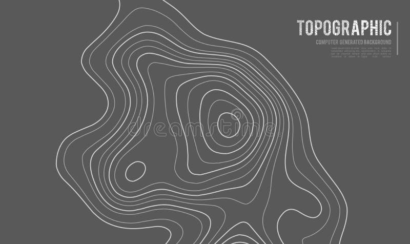 Grey Contours Vector Topography. Geographic Mountain Topography Vector ...