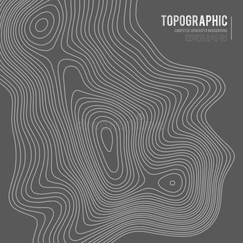 Grey Contours Vector Topography. Geographic Mountain Topography Vector ...