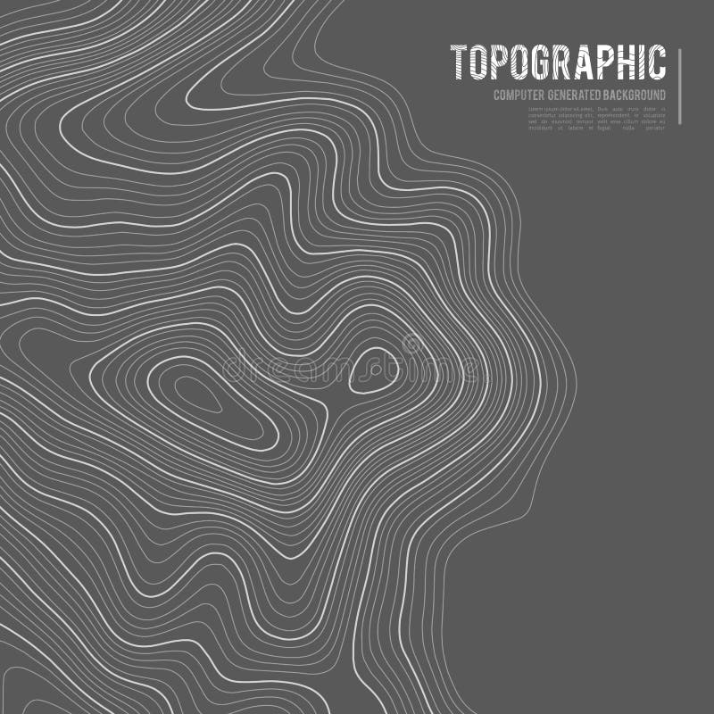Grey Contours Vector Topography. Geographic Mountain Topography Vector ...