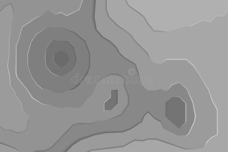 Grey Contours Vector Topography. Geographic Mountain Topography Vector ...