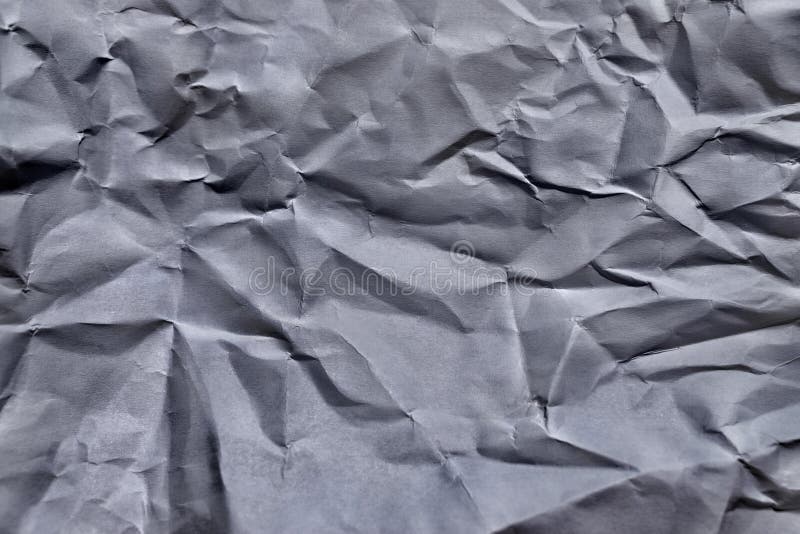Grey Crumpled Paper Texture in Low Light Background Stock Image - Image ...