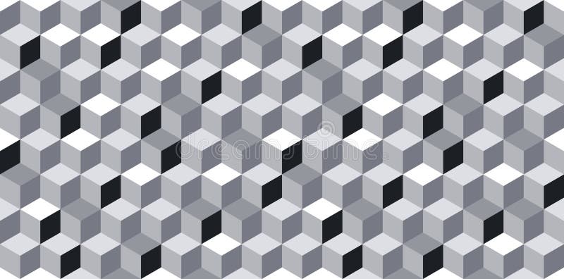 Grey Cube Pattern - Seamless Vector Texture Stock Vector - Illustration ...