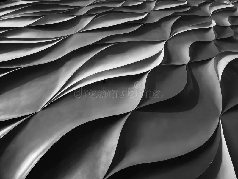 Grey Curve Texture Wave Wall Art Abstract Background Stock Photo ...