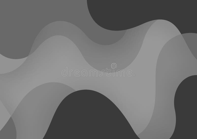 Grey Curved Shaped Background Design for Wallpaper Stock Illustration ...