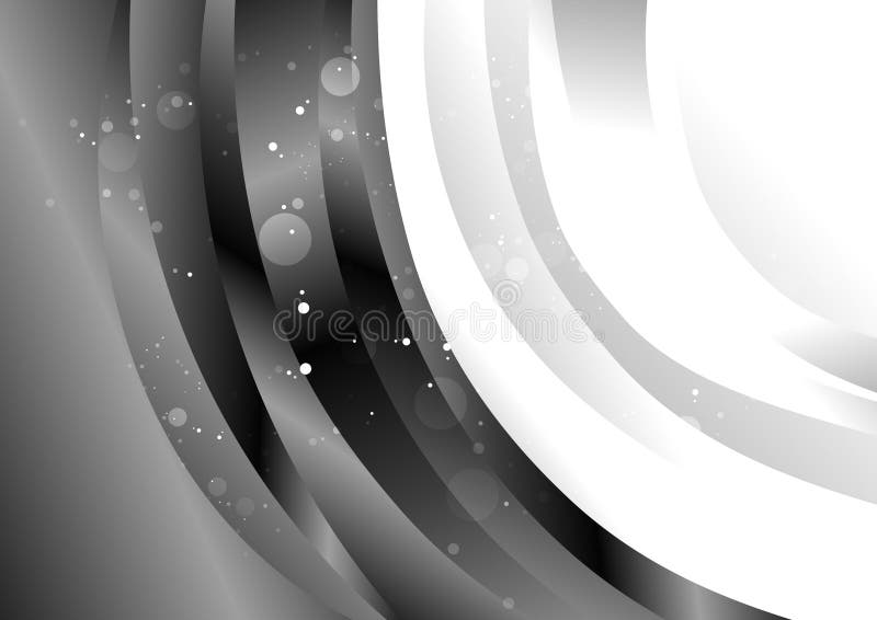 Grey Curved Stripes Background Vector Image Stock Vector - Illustration ...
