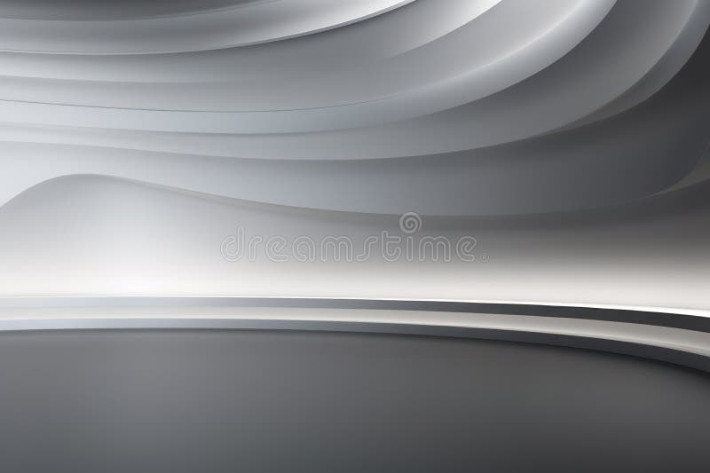 Grey Curves Forming an Abstract Background. Stock Illustration ...