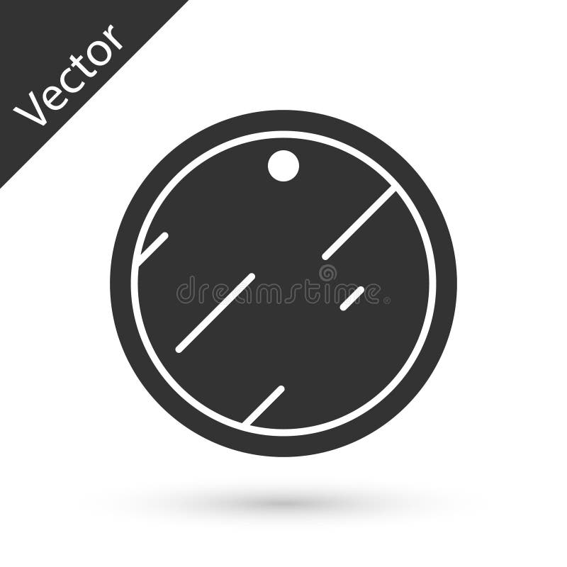 Grey Cutting Board Icon Isolated on White Background. Chopping Board ...