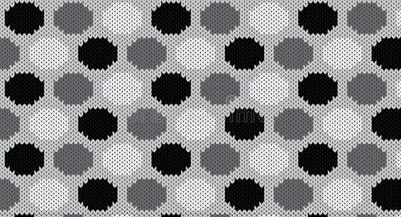 Grey Cycle Knitted Pattern, Festive Sweater Design Stock Vector ...