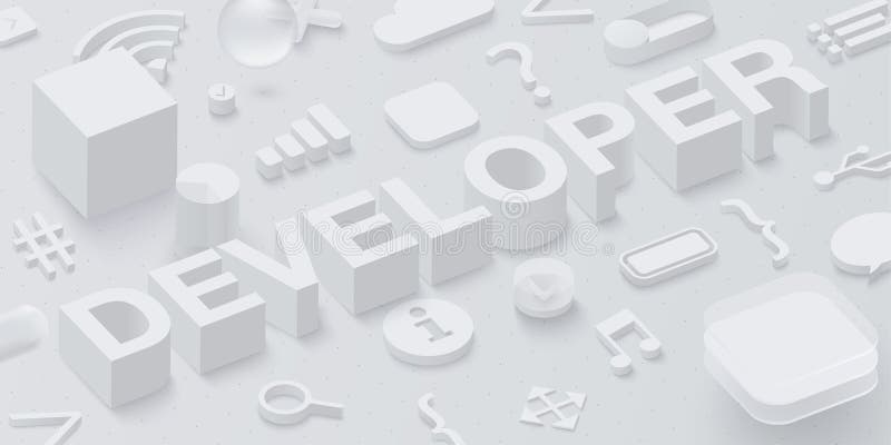 Software Developer Symbols Stock Illustrations – 450 Software Developer ...