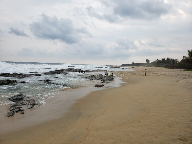 A Grey Day in the beach stock image. Image of grey, sand - 155967103