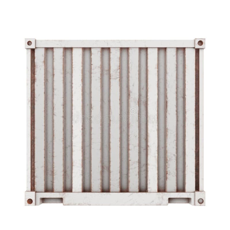 Grey Delivery Cargo Container. Shipping Container. Realistic 3D Render ...