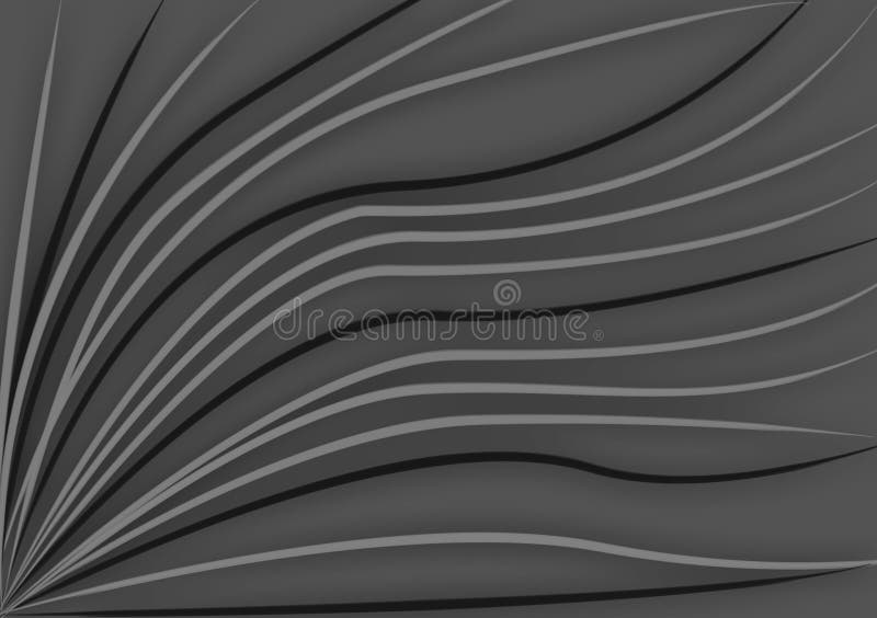 Grey Diagonal Wavy Curved Lines Stock Illustration - Illustration of ...