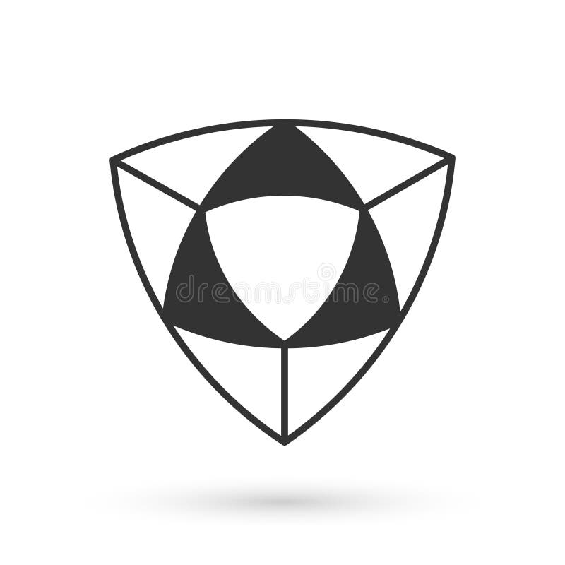 Grey Diamond Icon Isolated on White Background. Jewelry Symbol. Gem ...