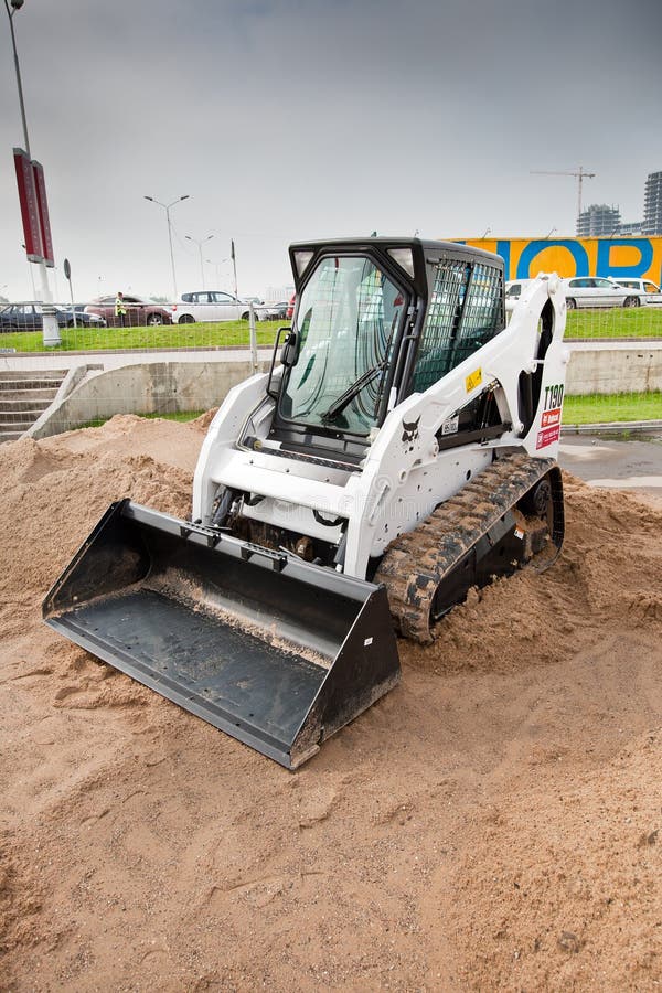 Grey Diesel Front End Loader Editorial Stock Photo - Image of ...