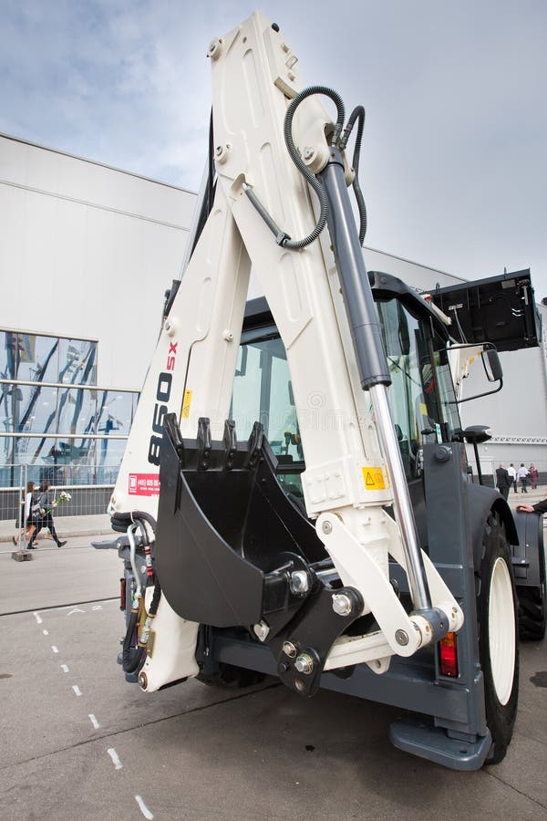 Grey Diesel Front End Loader Editorial Image - Image of frontlift ...