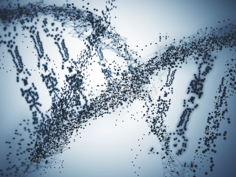 Grey DNA closeup stock illustration. Illustration of gene - 91981929