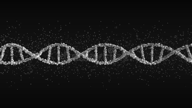 Grey DNA Molecule Model, Seamless Loop Stock Footage - Video of twist ...