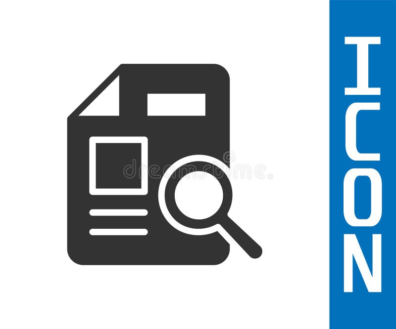 Grey Graph, Chart, Diagram, Infographic Icon Isolated on White ...