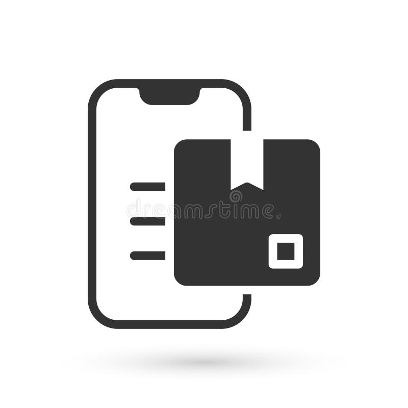 Grey Document Folder Icon Isolated on Grey Background. Accounting ...