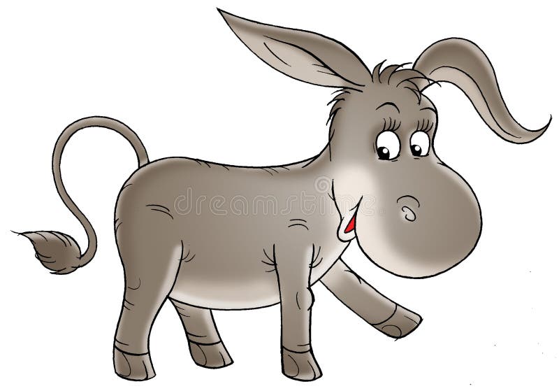 Grey donkey stock illustration. Illustration of artistic - 1644215