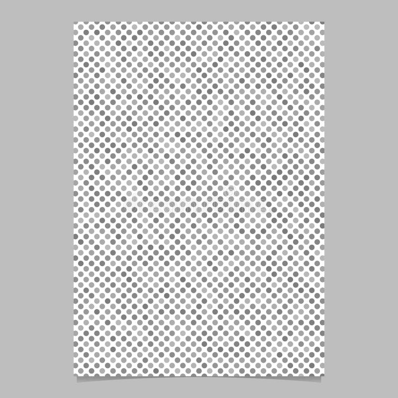 Grey Dot Pattern Brochure Background - Vector Stationery Template ...
