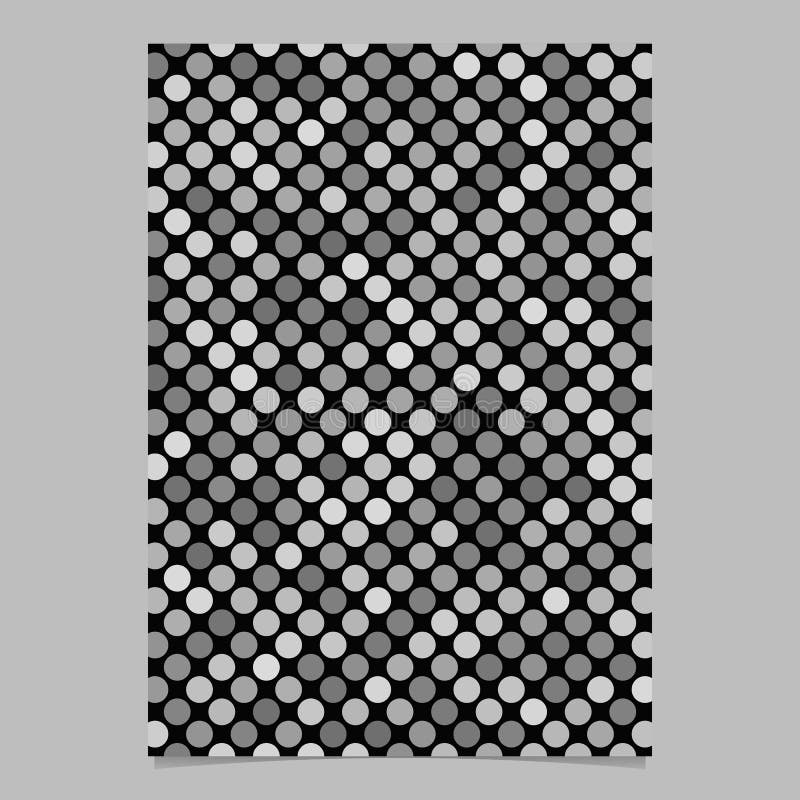 Grey Dot Pattern Brochure Background - Vector Stationery Template ...