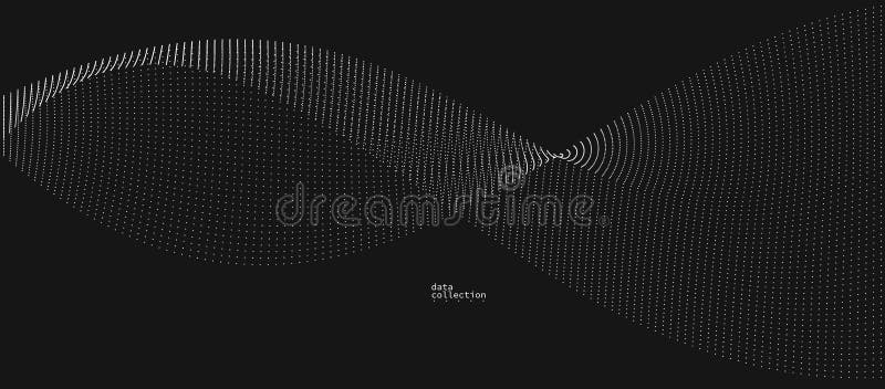 Grey Dots in Motion Vector Abstract Background Over Black, Particles ...