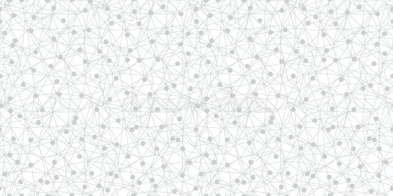 Grey Dots Network Texture Seamless Pattern. Stock Vector - Illustration ...