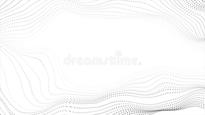 Grey Dotted Lines Fluid Waves Abstract Motion Background Stock Footage ...