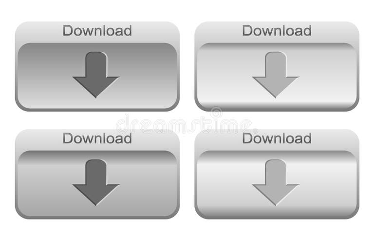 Grey Download Banners, Buttons Stock Vector - Illustration of product ...