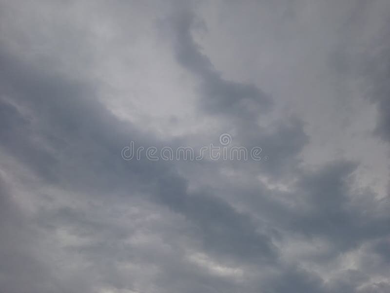 A Grey, Dramatic and Realistic Cloudy Sky. Stock Image - Image of grey ...