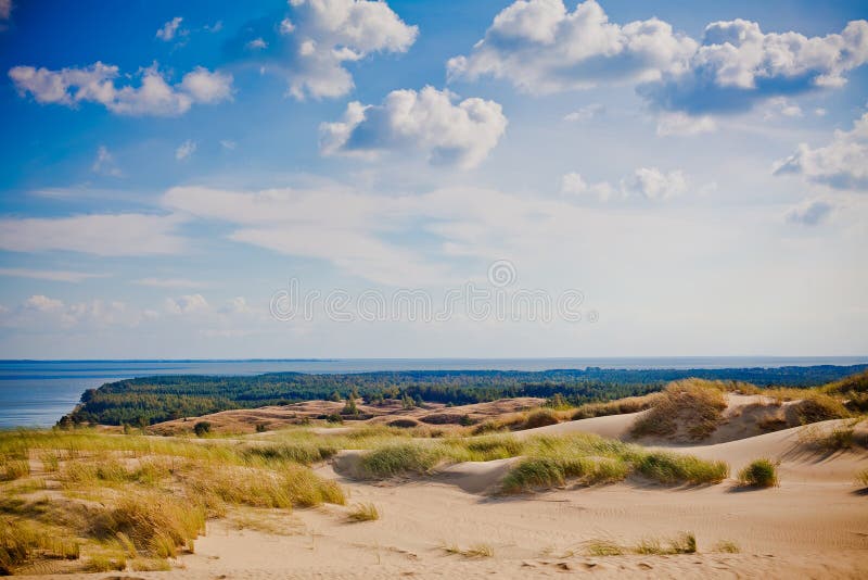 Grey Dunes - Lithuania stock image. Image of coastline - 32206437