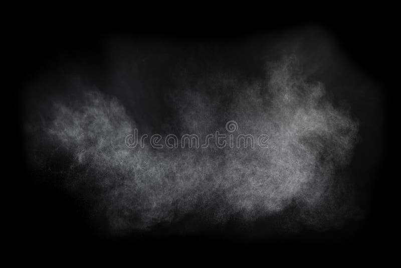 Dust Cloud on Black Background Stock Photo - Image of closeup, fumes ...