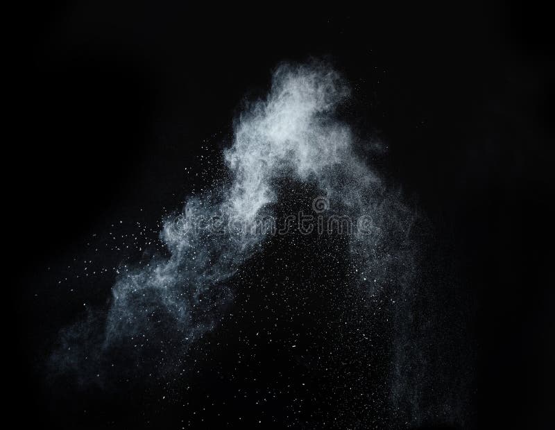 Dust Cloud on Black Background Stock Photo - Image of glitter, dark ...