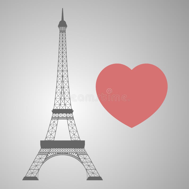 Grey Eiffel tower stock vector. Illustration of architecture - 100013953 Grey Eiffel tower stock vector. Illustration of architecture - 100013953