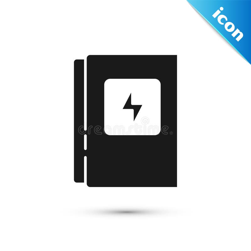 Grey Electrical Panel Icon Isolated on White Background. Vector Stock ...