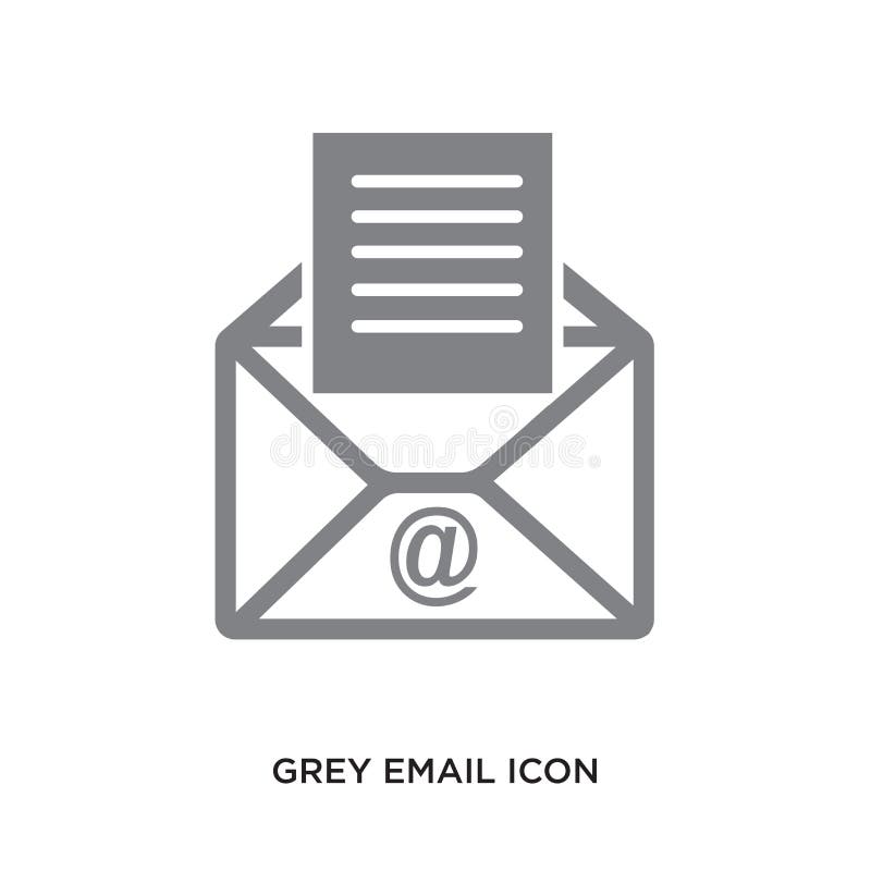 Email Icon Vector Sign and Symbol Isolated on White Background, Email ...