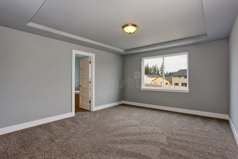 Empty Bedroom With Carpet