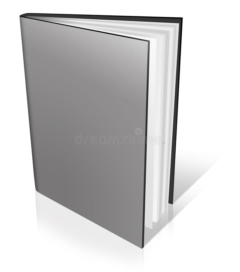Grey book stock illustration. Illustration of clean, paper - 82877622